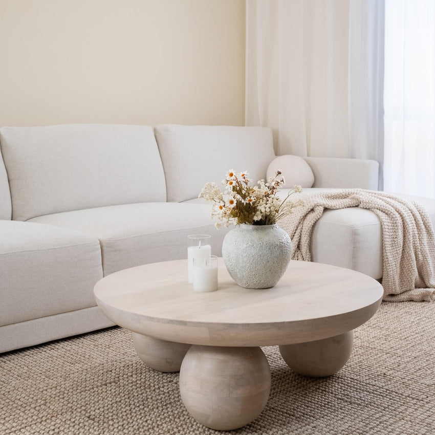 How To Style A Round Rug - Simple Style Co