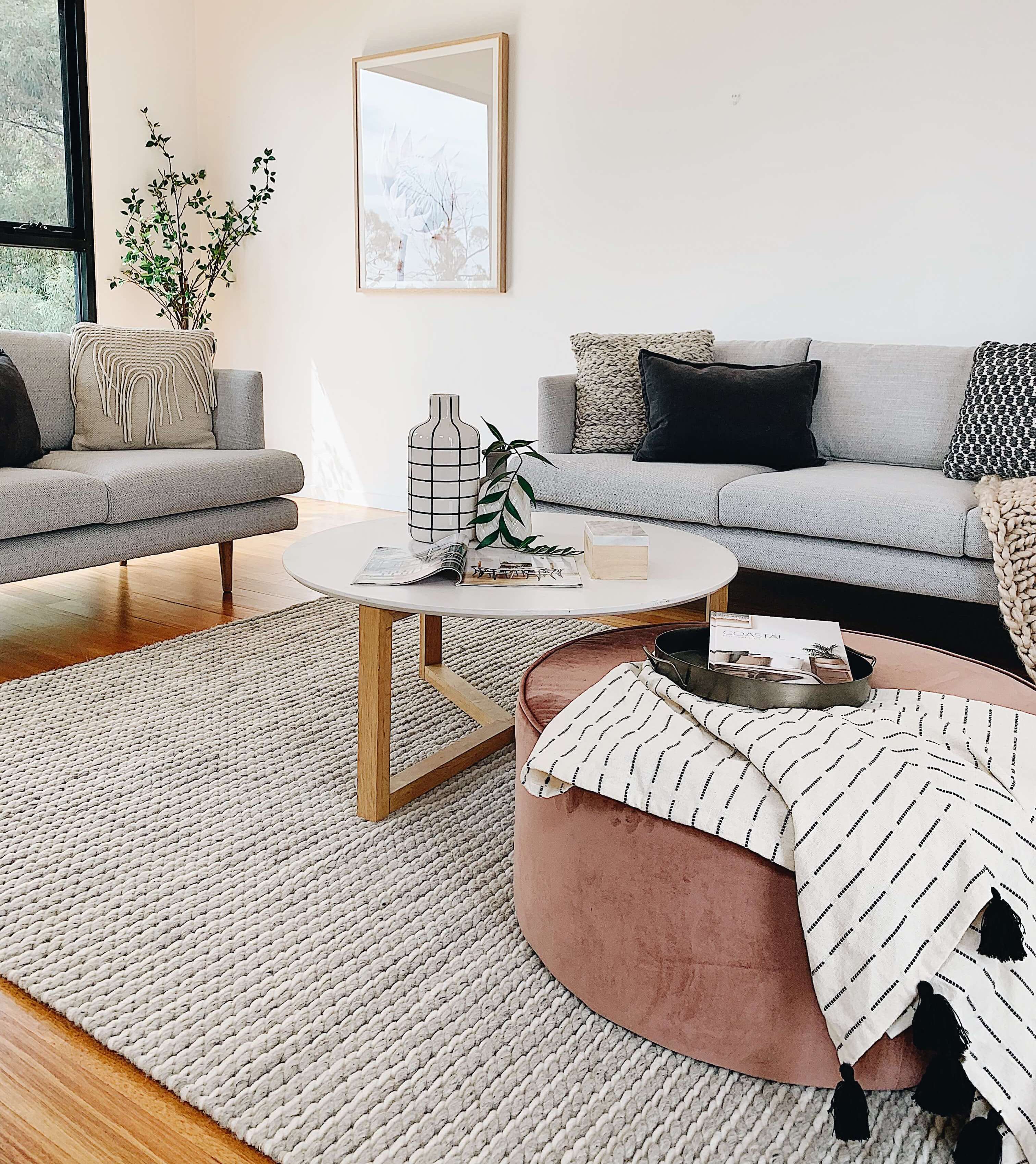 How To Choose A Living Room Rug - Simple Style Co