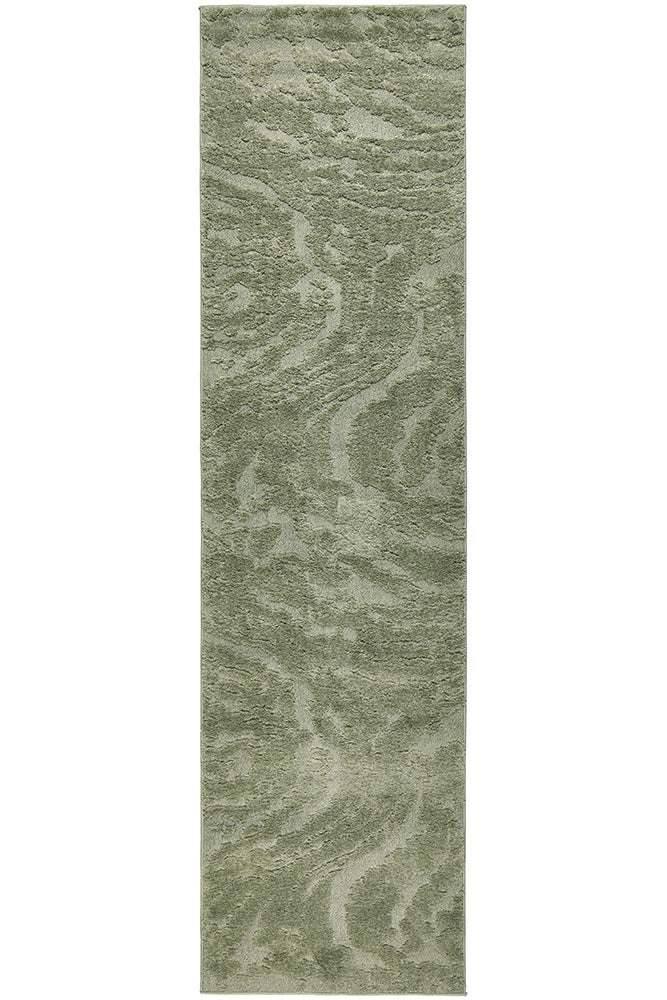 Haven Nyla Green Runner Rug – Calm Forest Tones & Organic Design ...