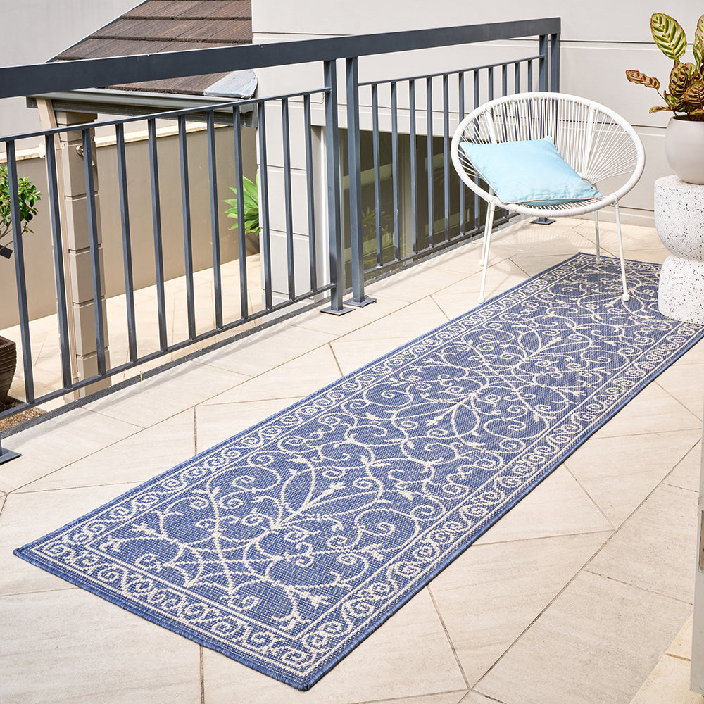 Newport Romy Blue Runner Rug – Simple Style Co