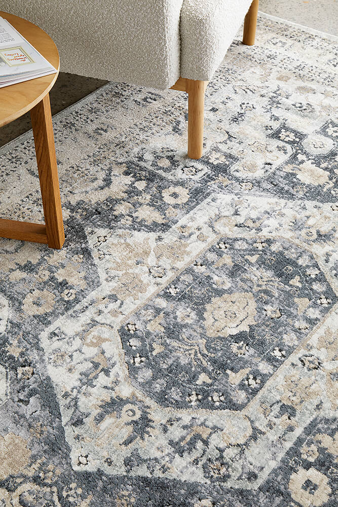 Delphine Traditional Rug Blue - Simple Style Co