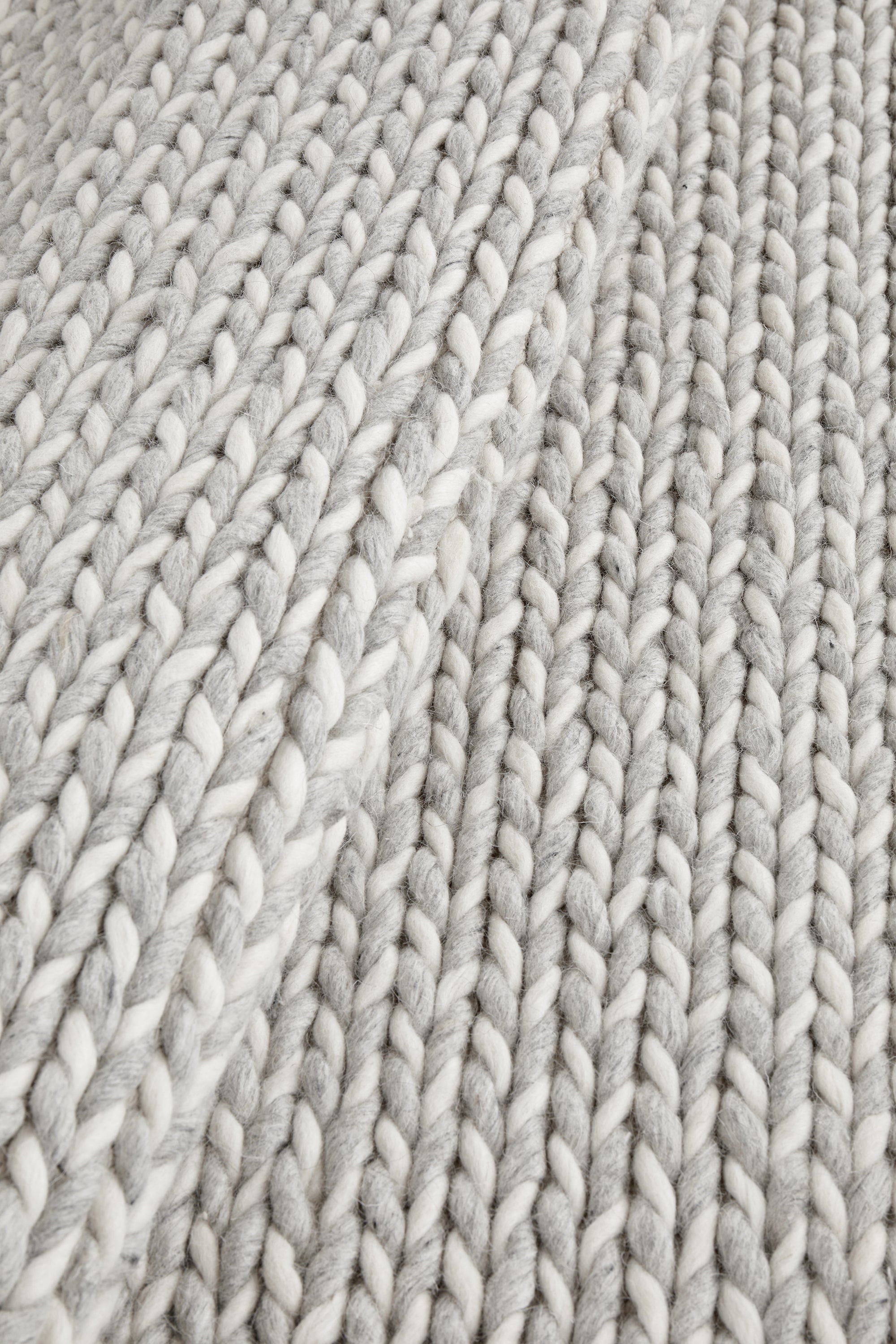 Kelowna Grey & Ivory Braided Wool Rug - Simple Style Co