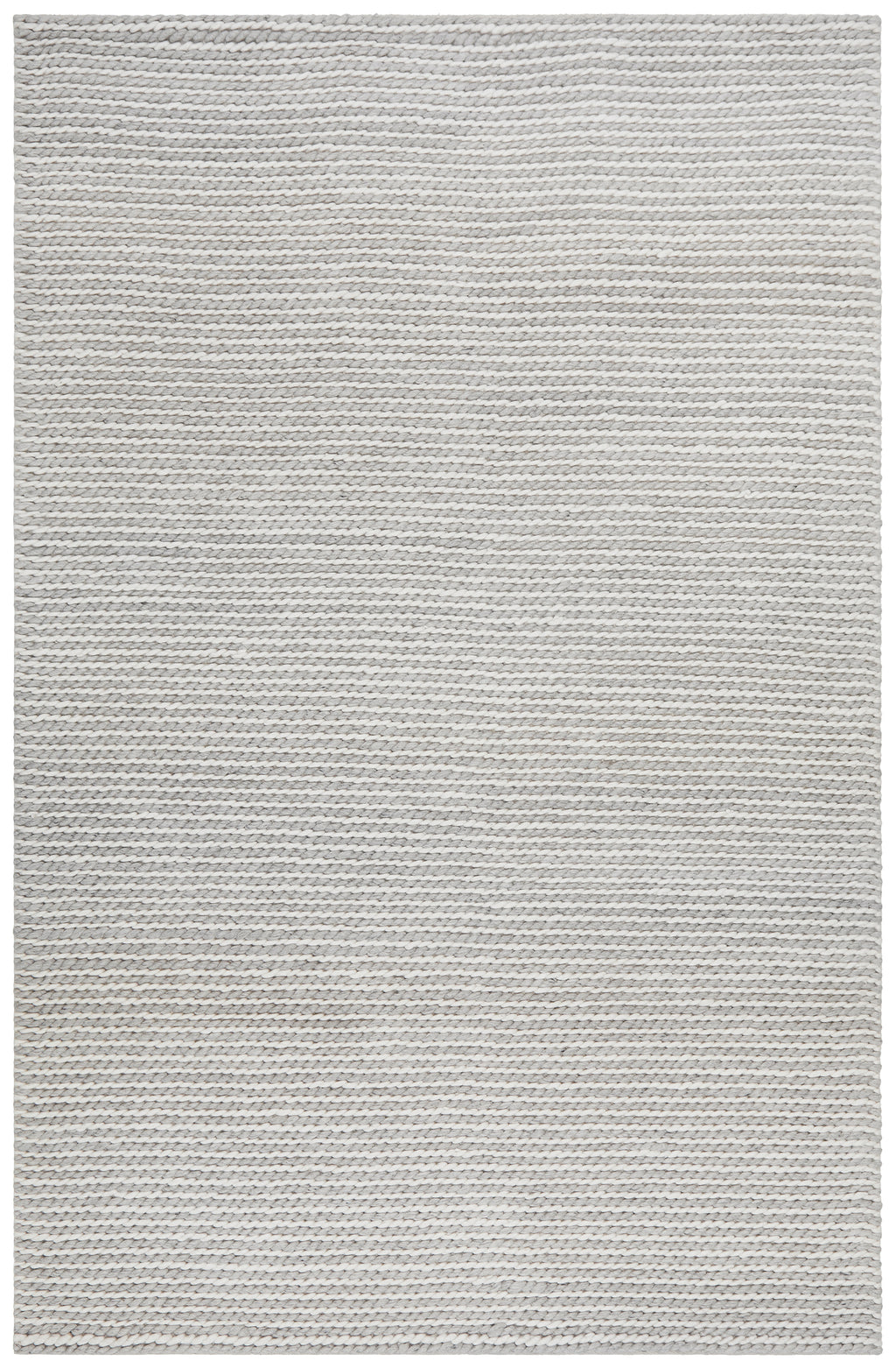 Carina Grey & Ivory Braided Wool Rug by Rug Culture | Simple Style Co