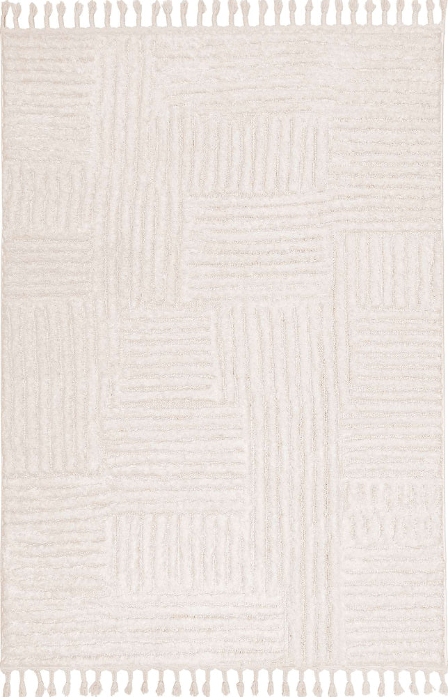 Arbori Ivory Abstract Rug by Loopsie | Simple Style Co