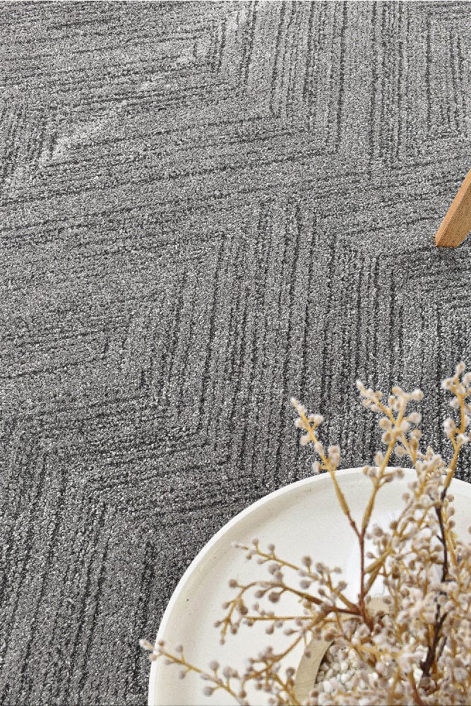 Astor Dark Grey Berber Rug | Simple Style Co