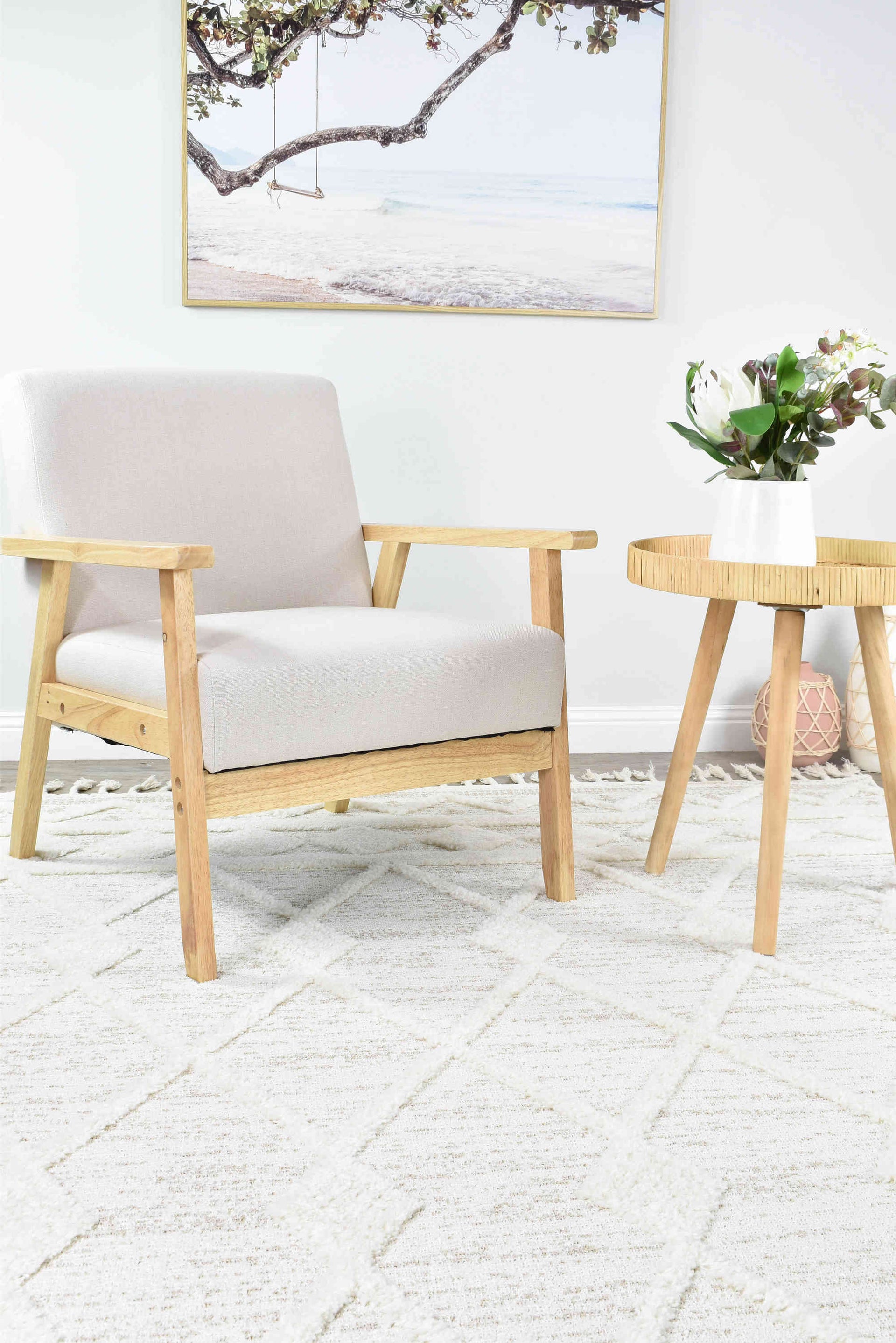 August Natural Boho Rug | Simple Style Co