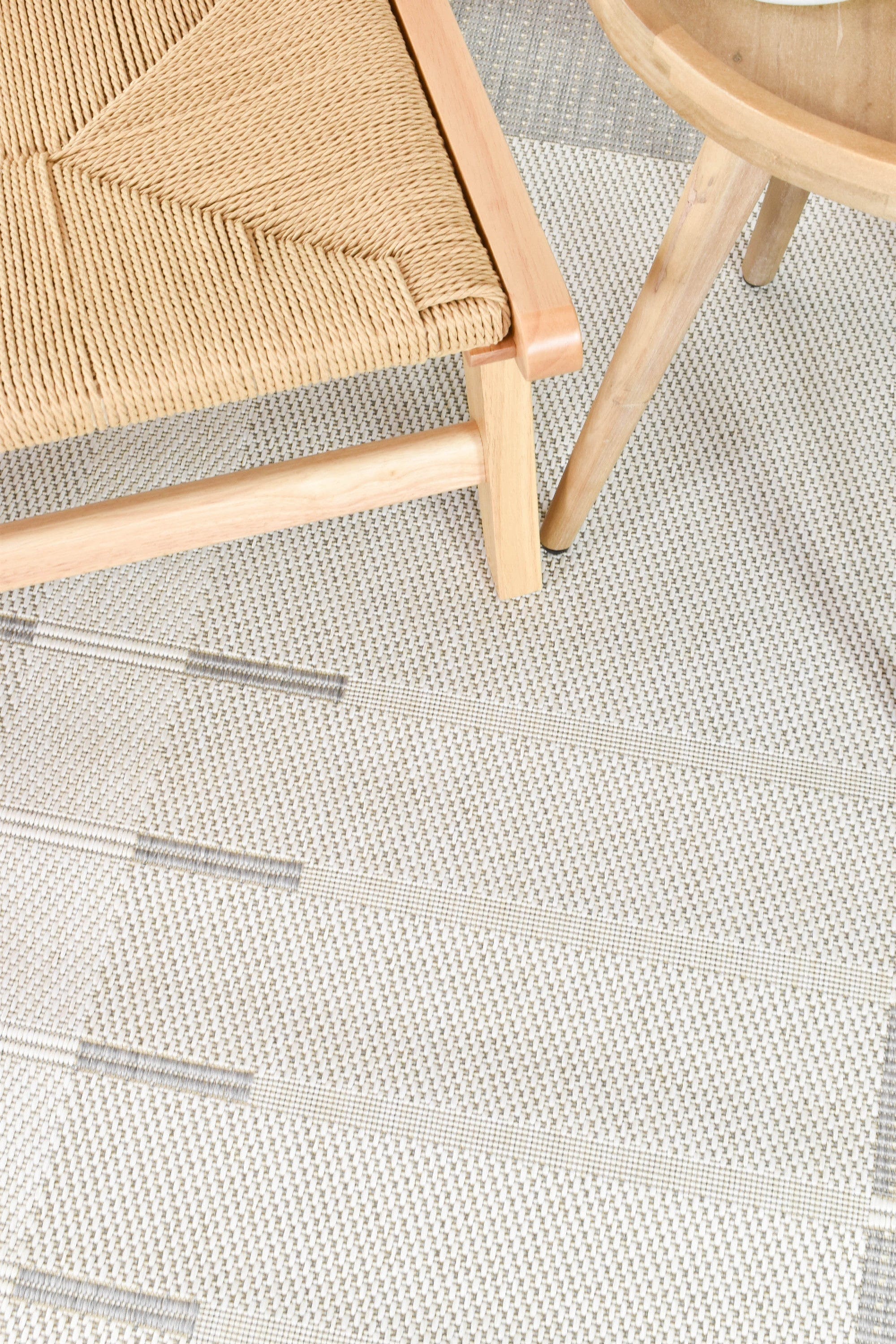 Samba Silver & Cream Outdoor Rug | Simple Style Co