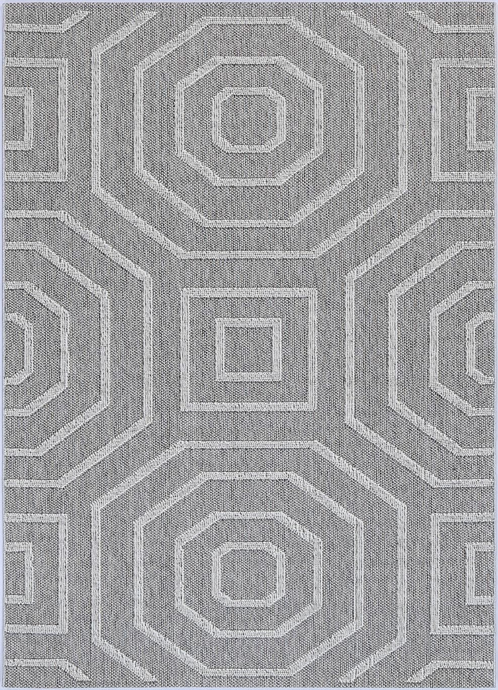 Devesi Grey Geometric Flatweave Rug | Simple Style Co
