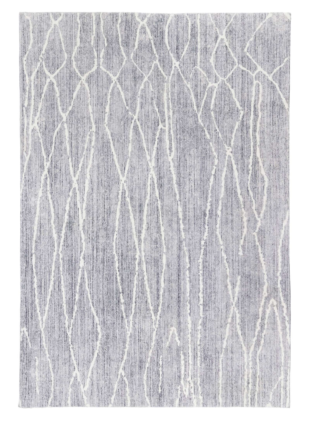 Loopsie Chaker Grey and Ivory Lined Washable Rug | Simple Style Co