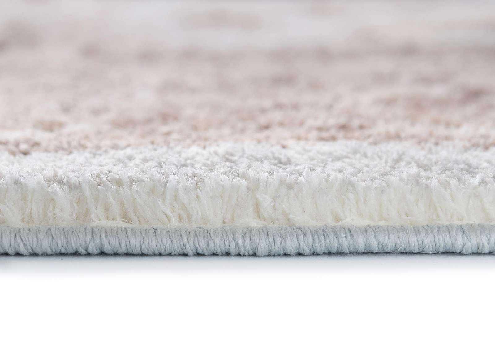 Loospie Hani Grey and Beige Medallion Washable Rug | Simple Style Co