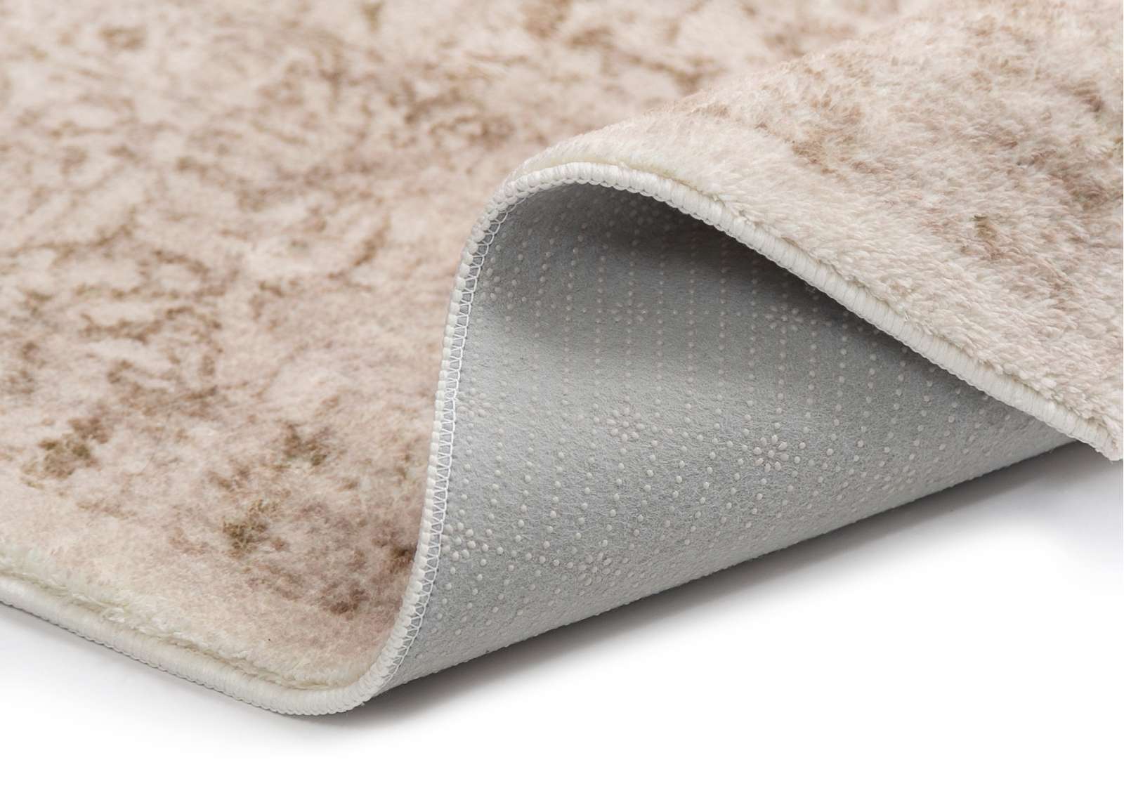 Loopsie Mabay Beige Floral Medallion Washable Rug | Simple Style Co