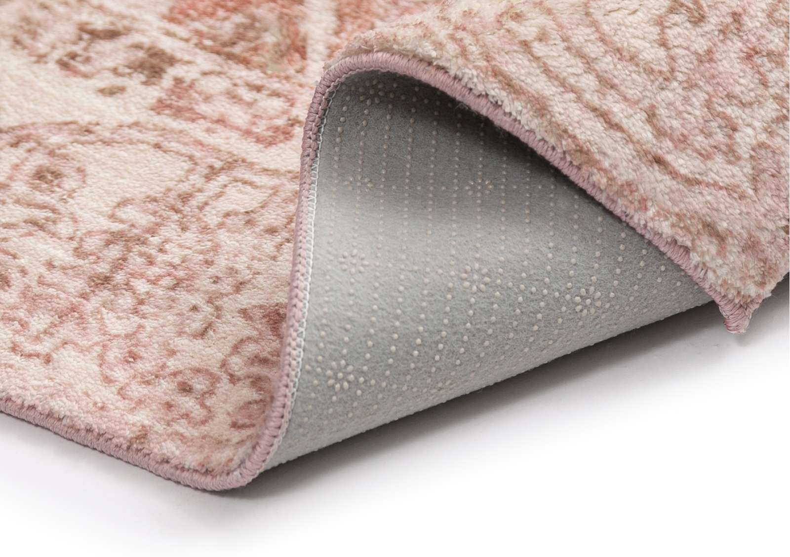 Rosa Pink Floral Medallion Washable Rug | Simple Style Co