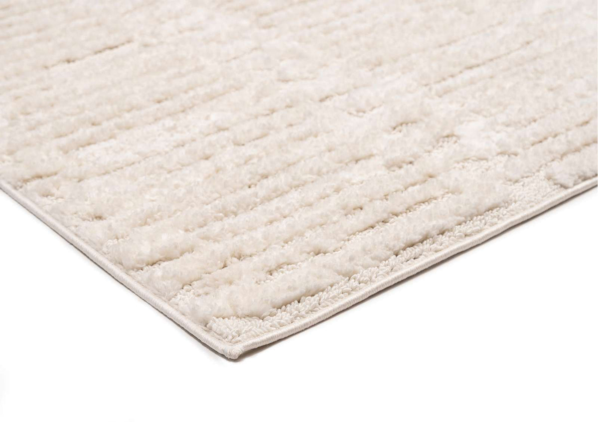 Loopsie Ribera Ivory Textured Rug | Simple Style Co
