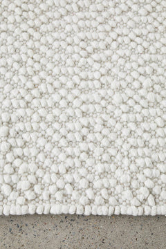 White Wool Boucle Rug | Simple Style Co