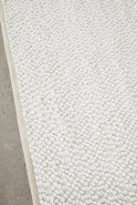 White Wool Boucle Rug | Simple Style Co