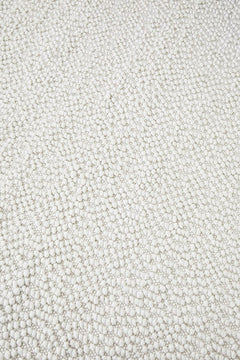 White Wool Boucle Rug | Simple Style Co