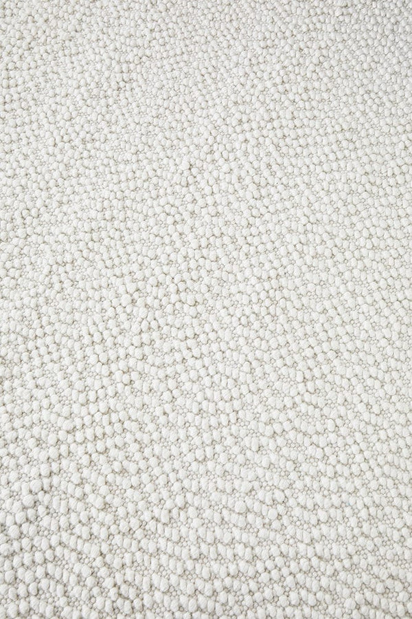 White Wool Boucle Rug | Simple Style Co