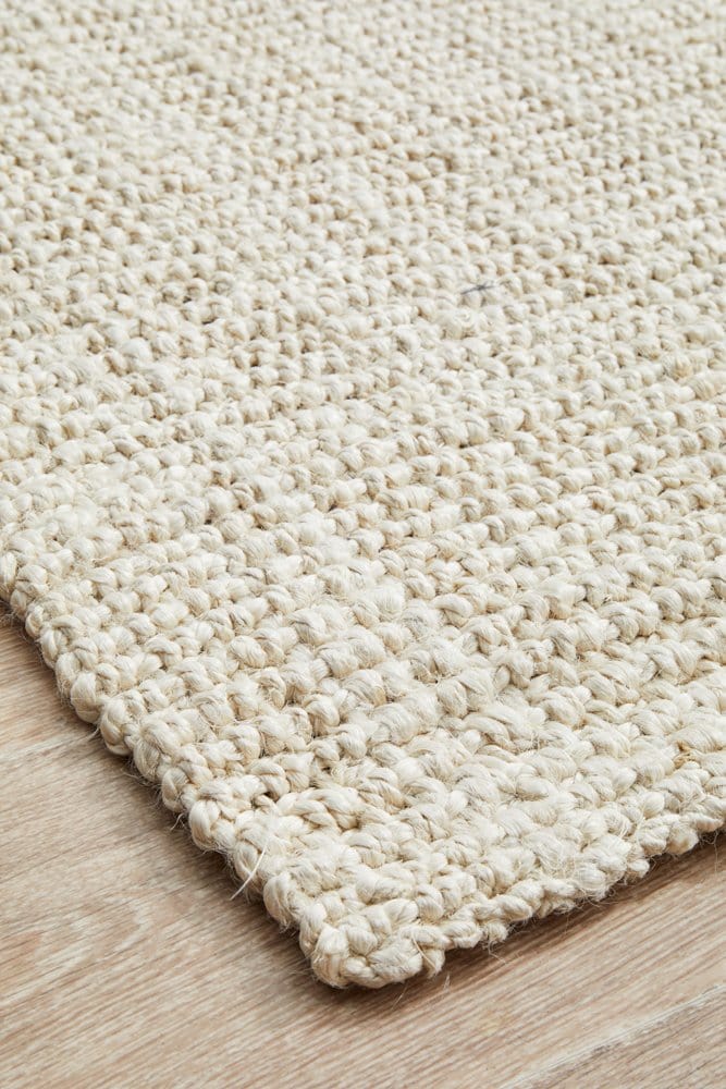 Byron Bleached Jute Rug | Simple Style Co