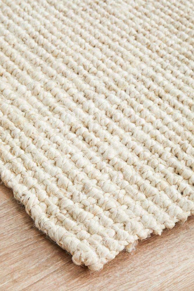 Byron Bleached Jute Hallway Runner Rug - Simple Style Co
