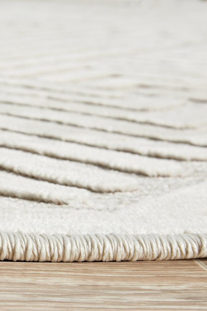 Cindy Natural White Geometric Rug - Simple Style Co