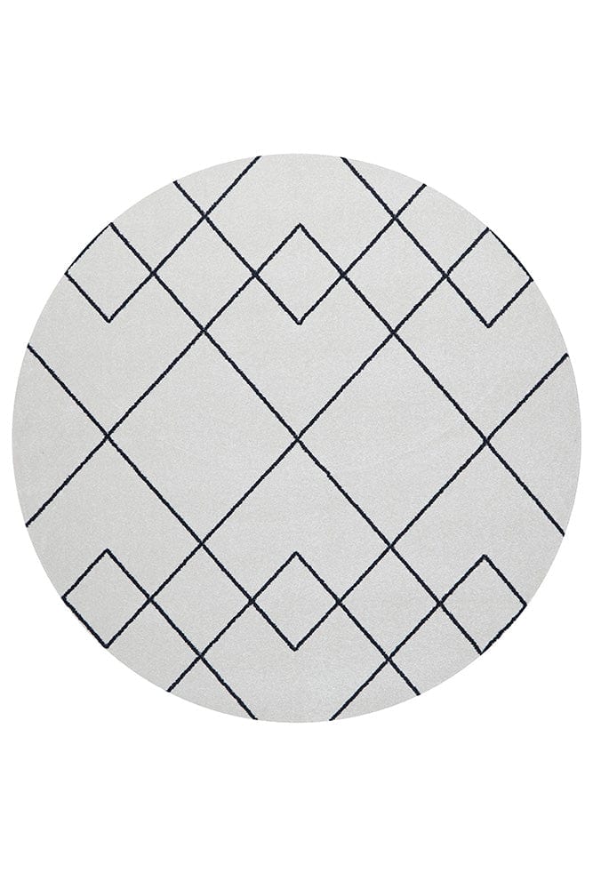 Diego Geometric Round Rug | Simple Style Co