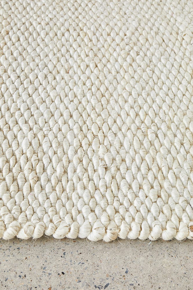 Hive White Jute Rug | Simple Style Co