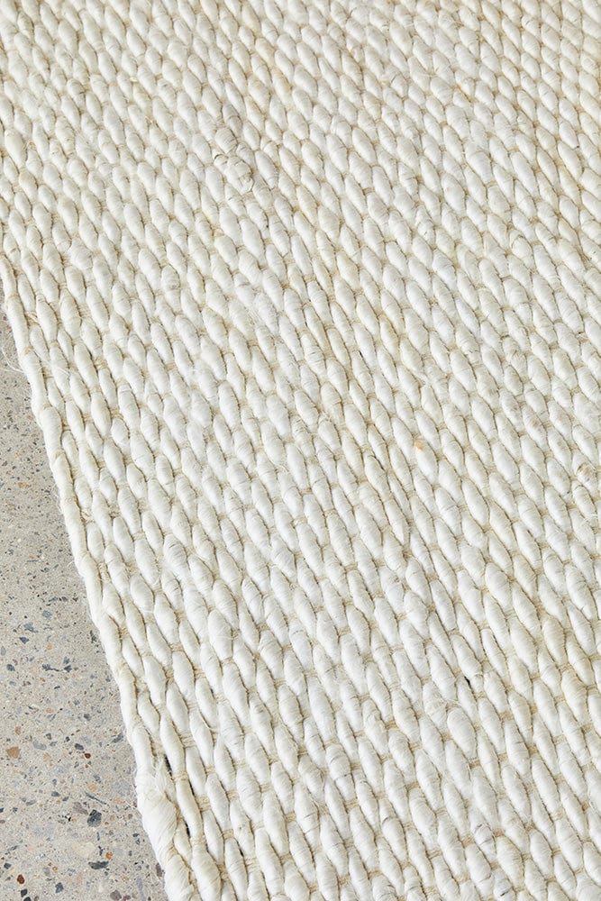 Hive White Jute Rug | Simple Style Co