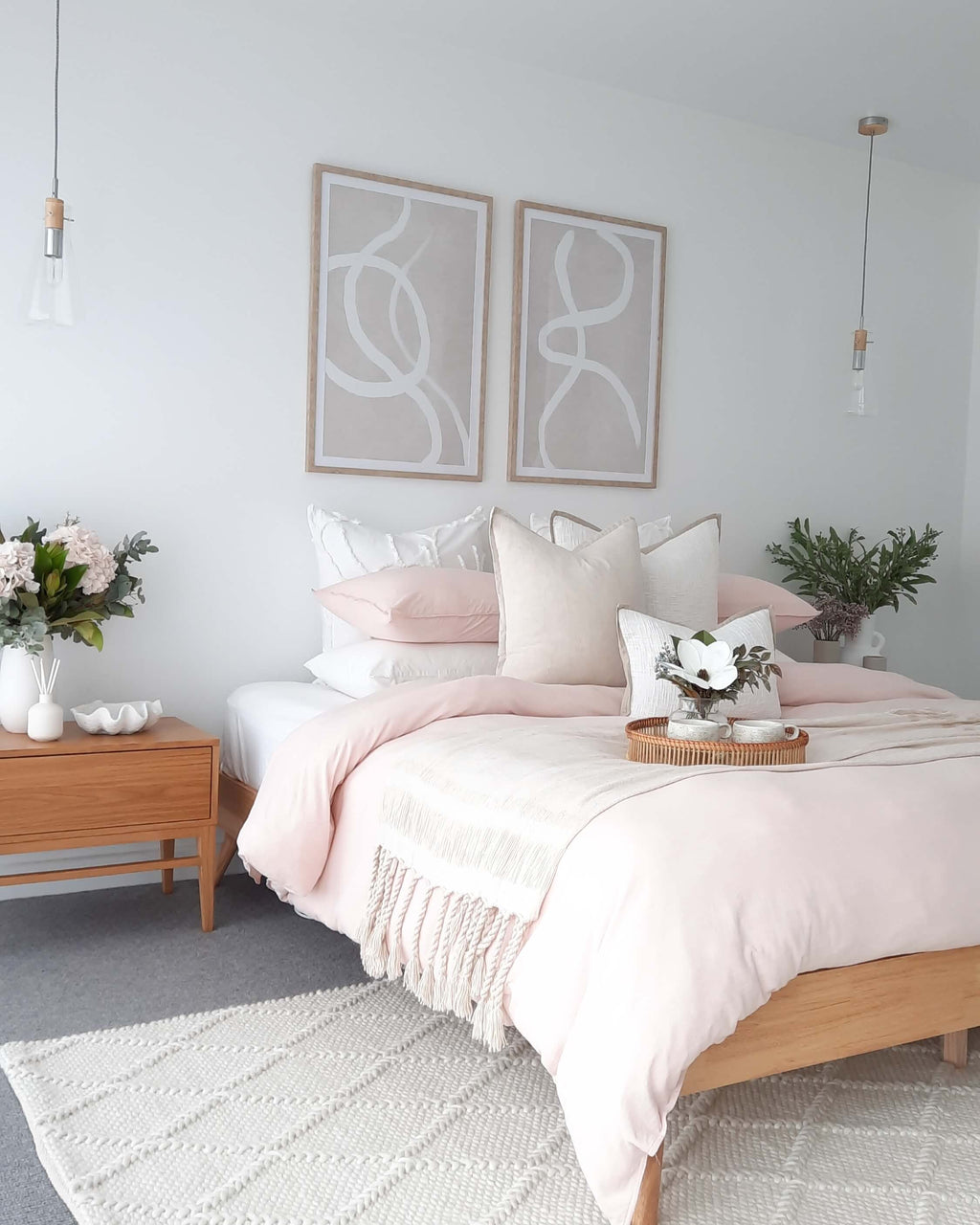 Huxley White Wool Blend Rug - Simple Style Co