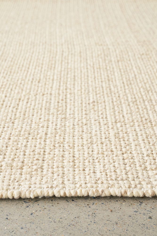 Madras Parker Cream Wool & Jute Runner Rug by Rug Culture | Simple Style Co