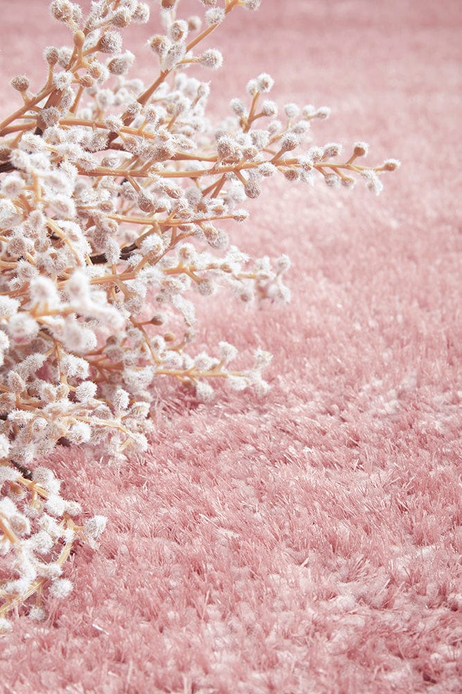 Sienna Blush Pink Shag Rug | Simple Style Co