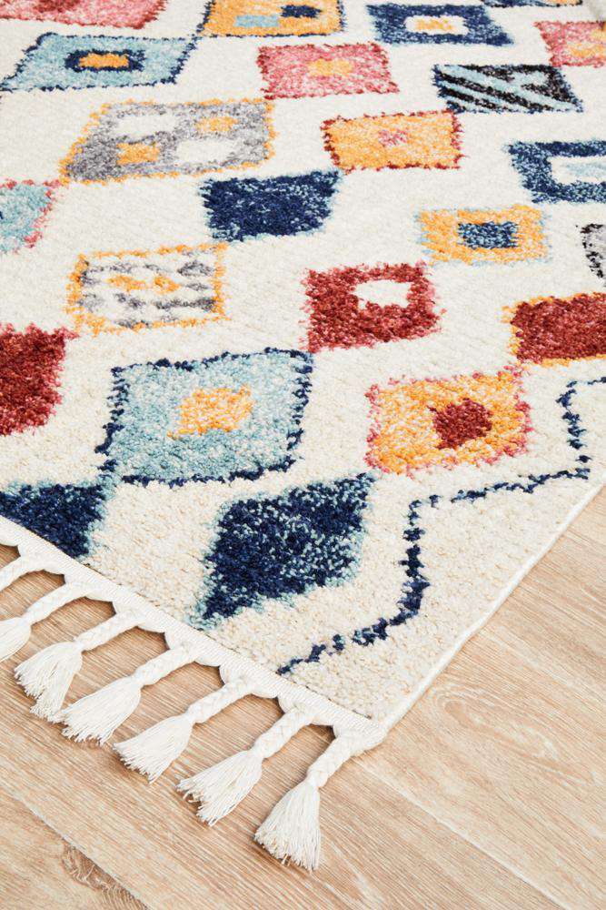 Zina Moroccan Tassel Rug - Simple Style Co